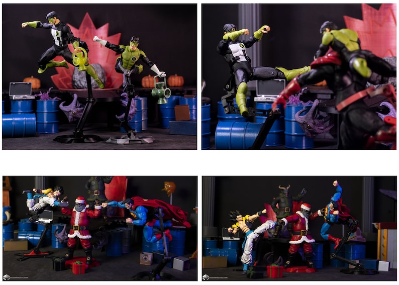 Black Advanced Action Figure Display Stand - Etsy