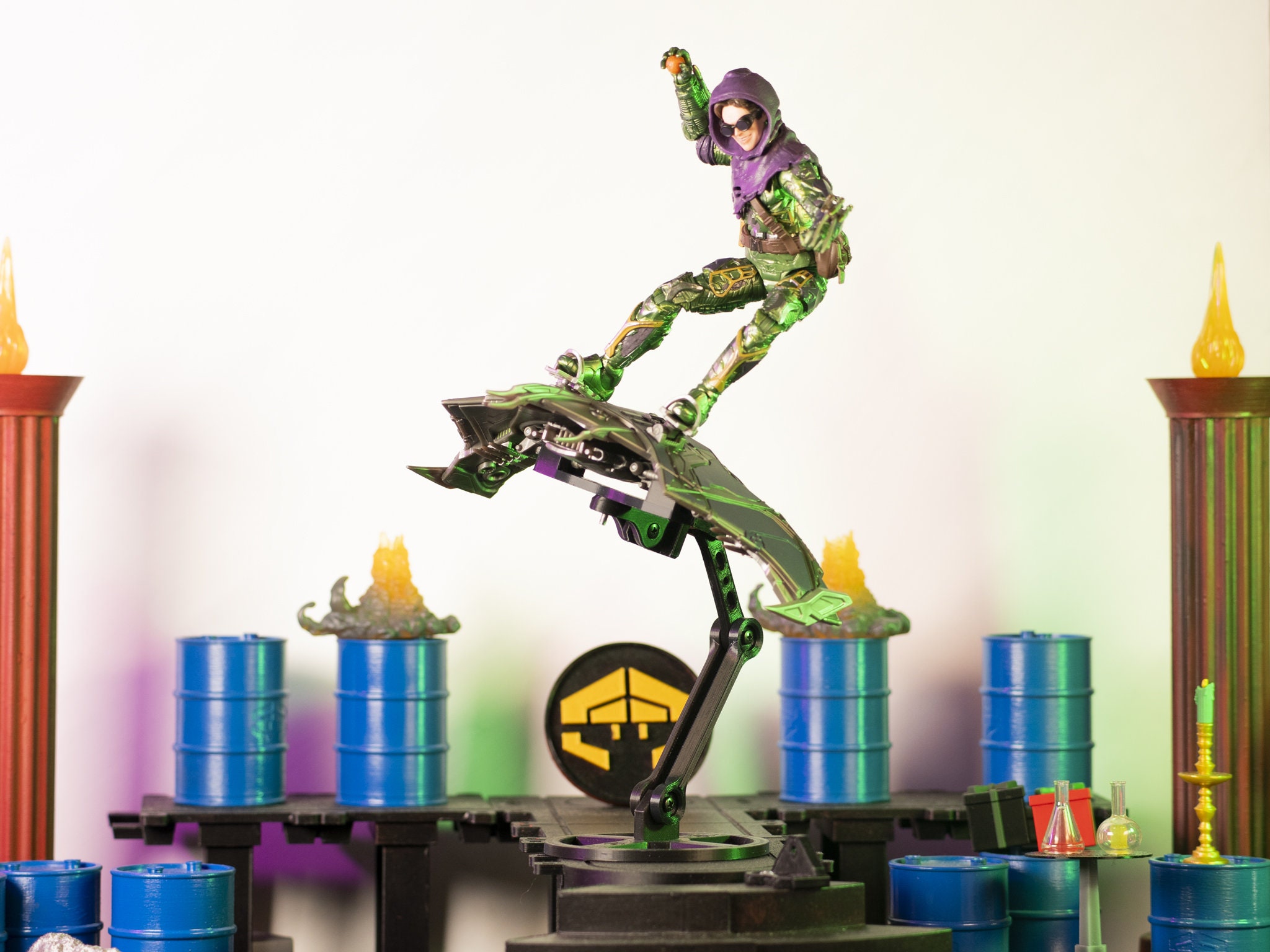 Designincase Marvel Legends No Way Home Green Goblin Glider Stand - Etsy