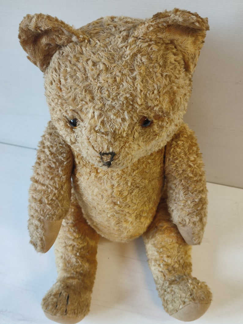 Vintage Stuffed Teddy Bear, Hermann Germany 1930s, Antique Toys, Old ...