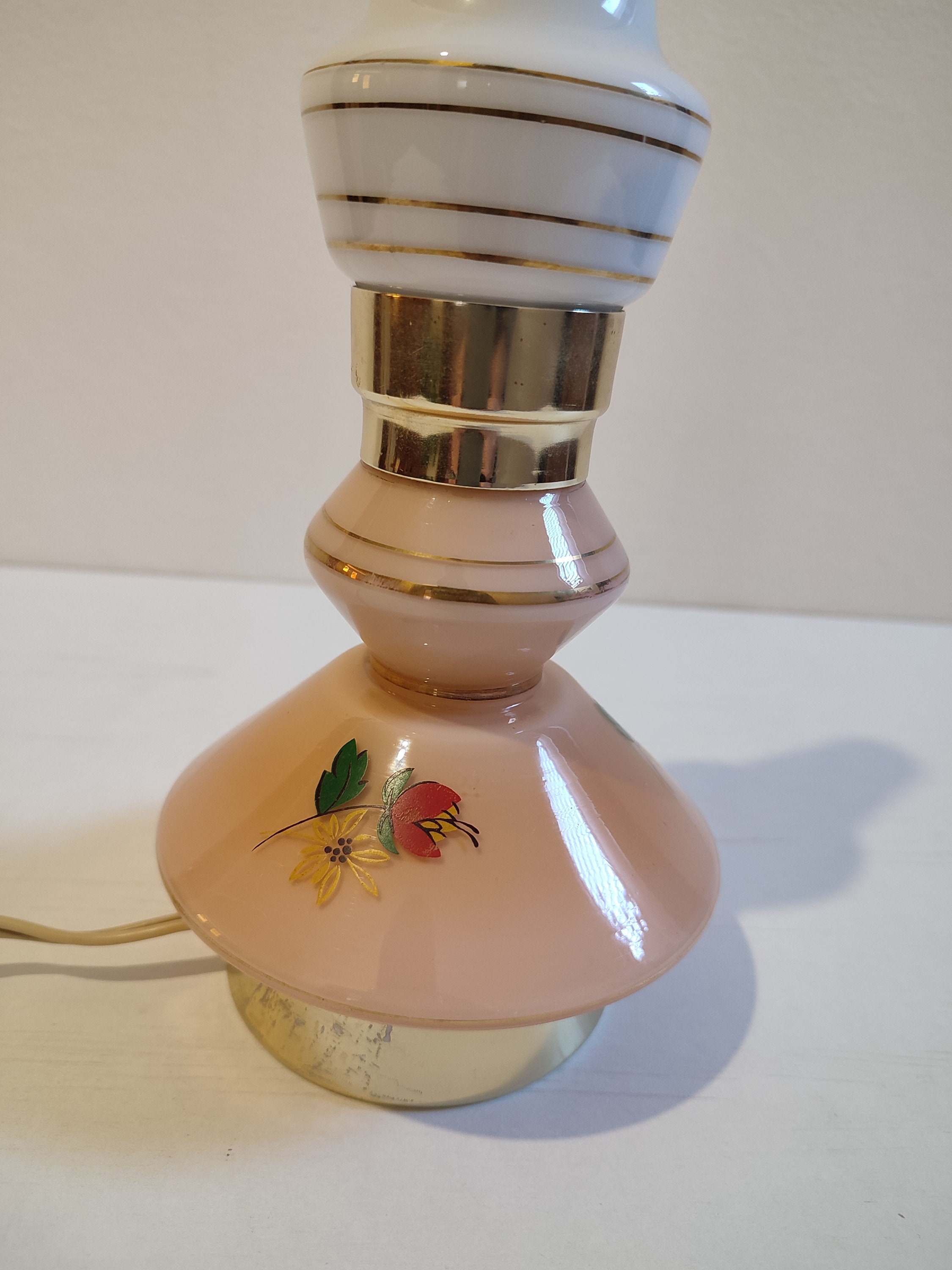 Vintage Table Lamp, Small Bedside Lamp, Mid Century Modern Light ...