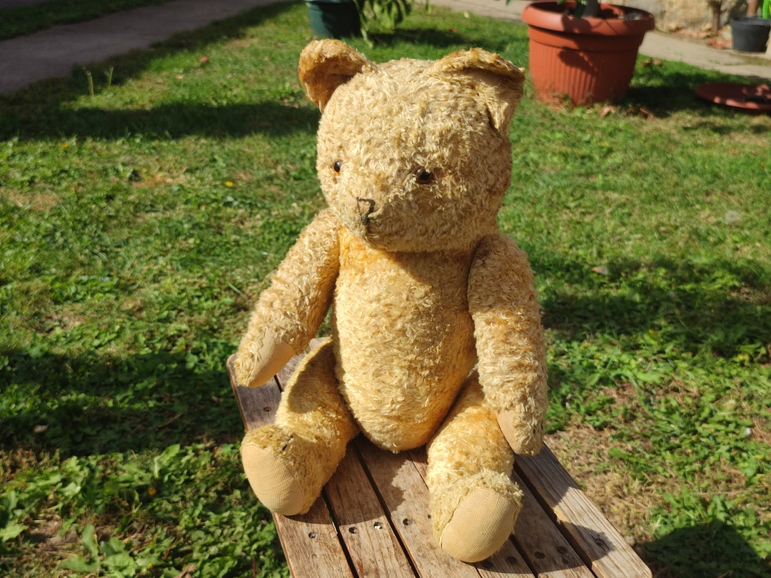 Vintage Stuffed Teddy Bear, Hermann Germany 1930s, Antique Toys, Old ...