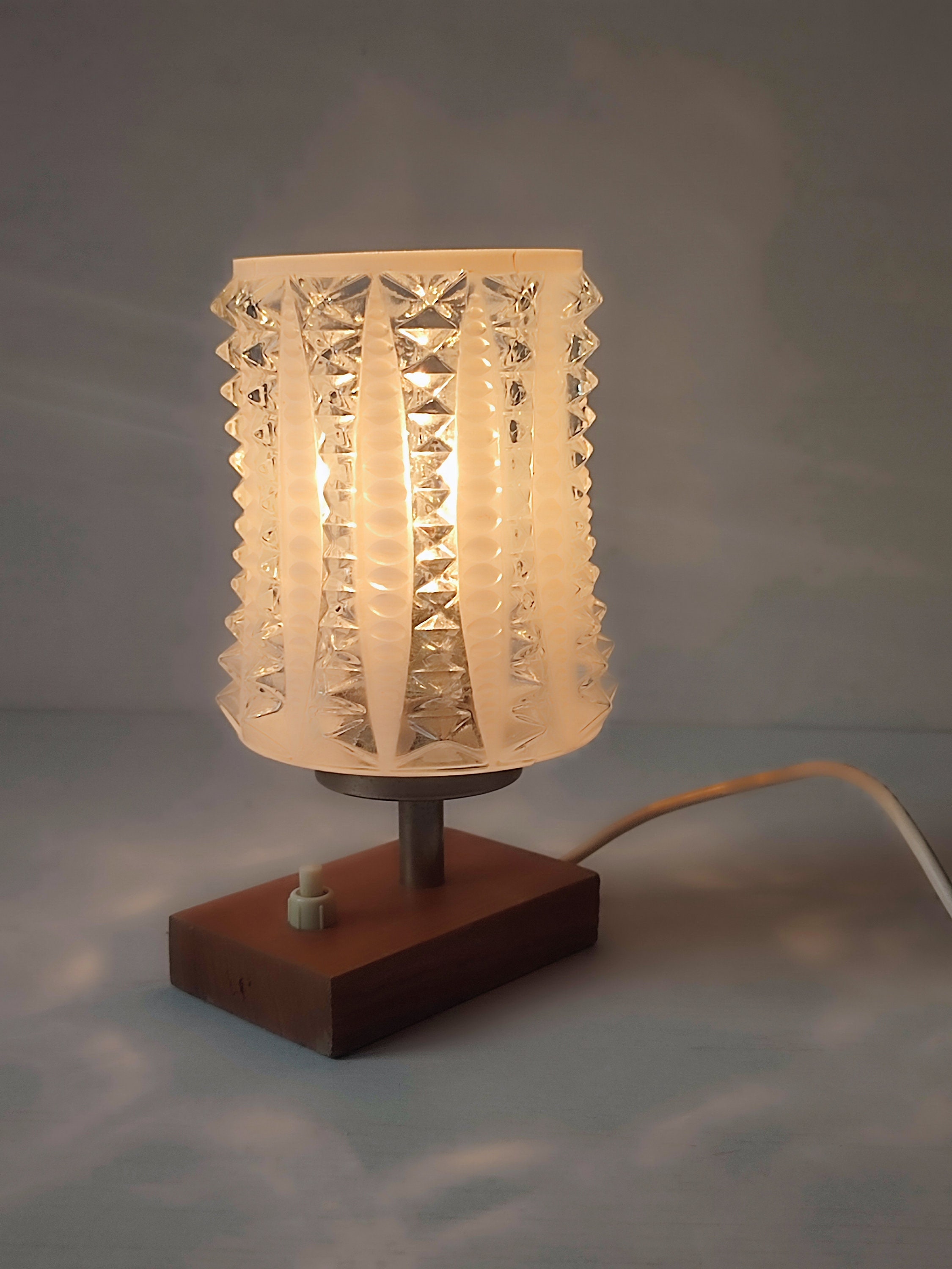 Vintage Table Lamp, Small Bedside Lamp, Nightstand Lamp, Table Light ...