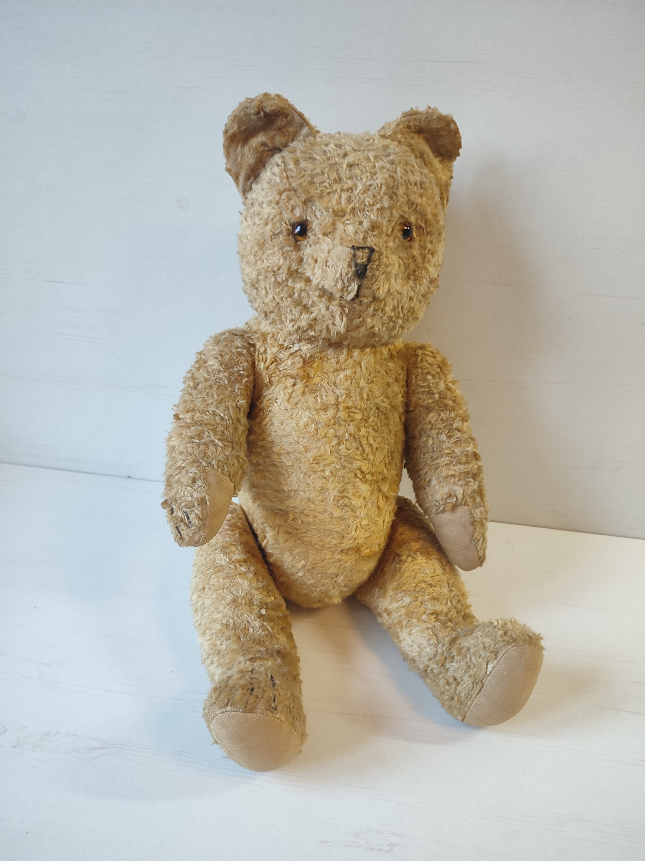 Vintage Stuffed Teddy Bear, Hermann Germany 1930s, Antique Toys, Old ...