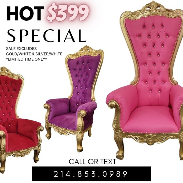 Throne Chair - Etsy