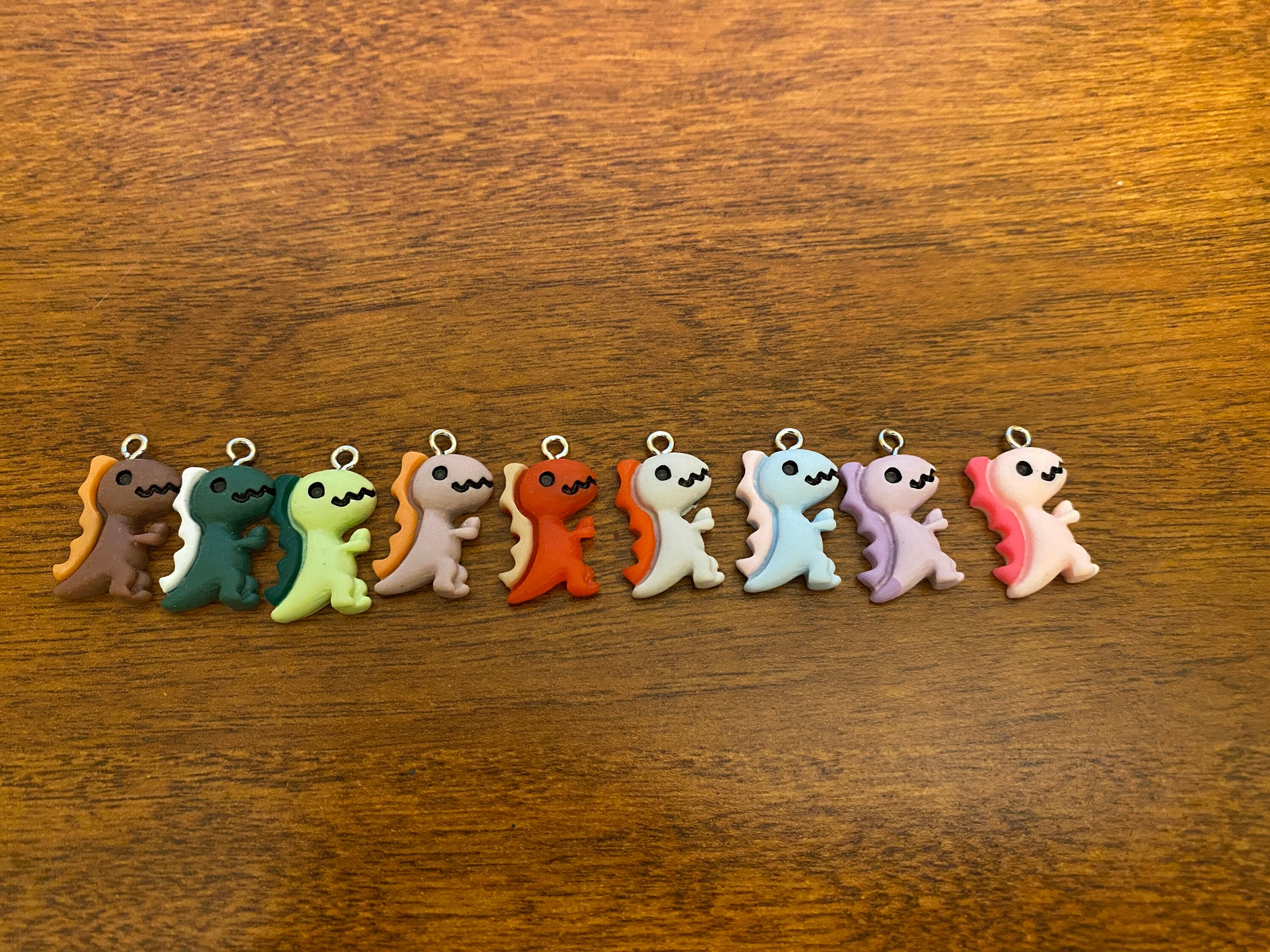 Colorful T-rex or Tyrannosaurus Rex Charm Beads - Battle of the Beads ...
