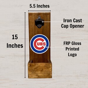 Chicago Cubs Beer Bottle Opener MLB Barware and Baseball Fan Gift ...