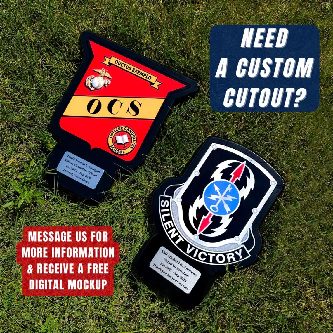 U.S. Air Force Custom Squadron Plaque - PCS Gift - Military Award ...