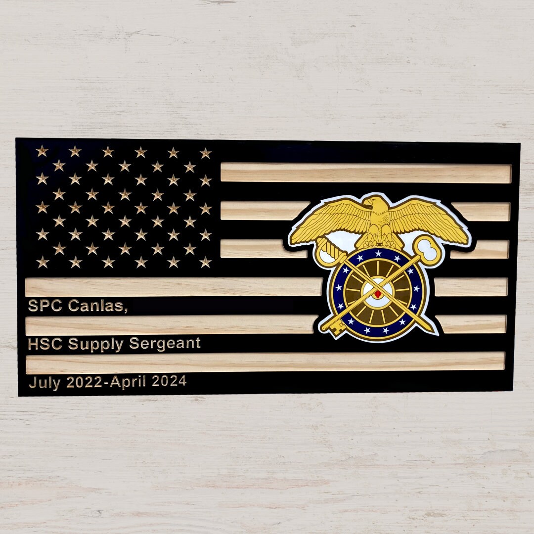 US Army Quartermaster Corps Military Plaque Personalized Military Going ...