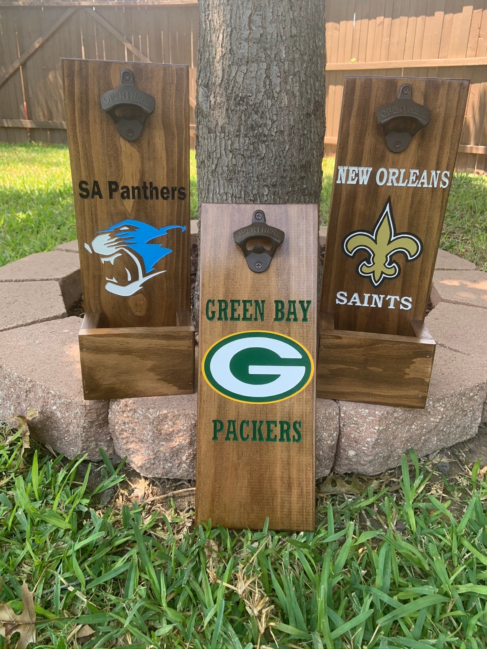 Beer Bottle Opener Wall Mount Sports Team NBA NFL MLB - Etsy