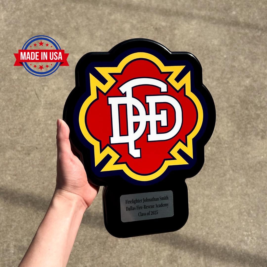 Dallas Fire Department Award Plaque – Firefighter Graduation Gift ...