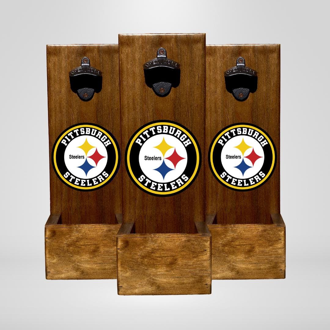 Pittsburgh Steelers Beer Bottle Opener NFL Barware and Football Fan ...
