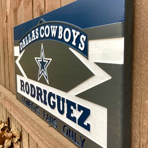 Dallas Cowboys Wall Decor Fans Only - Etsy