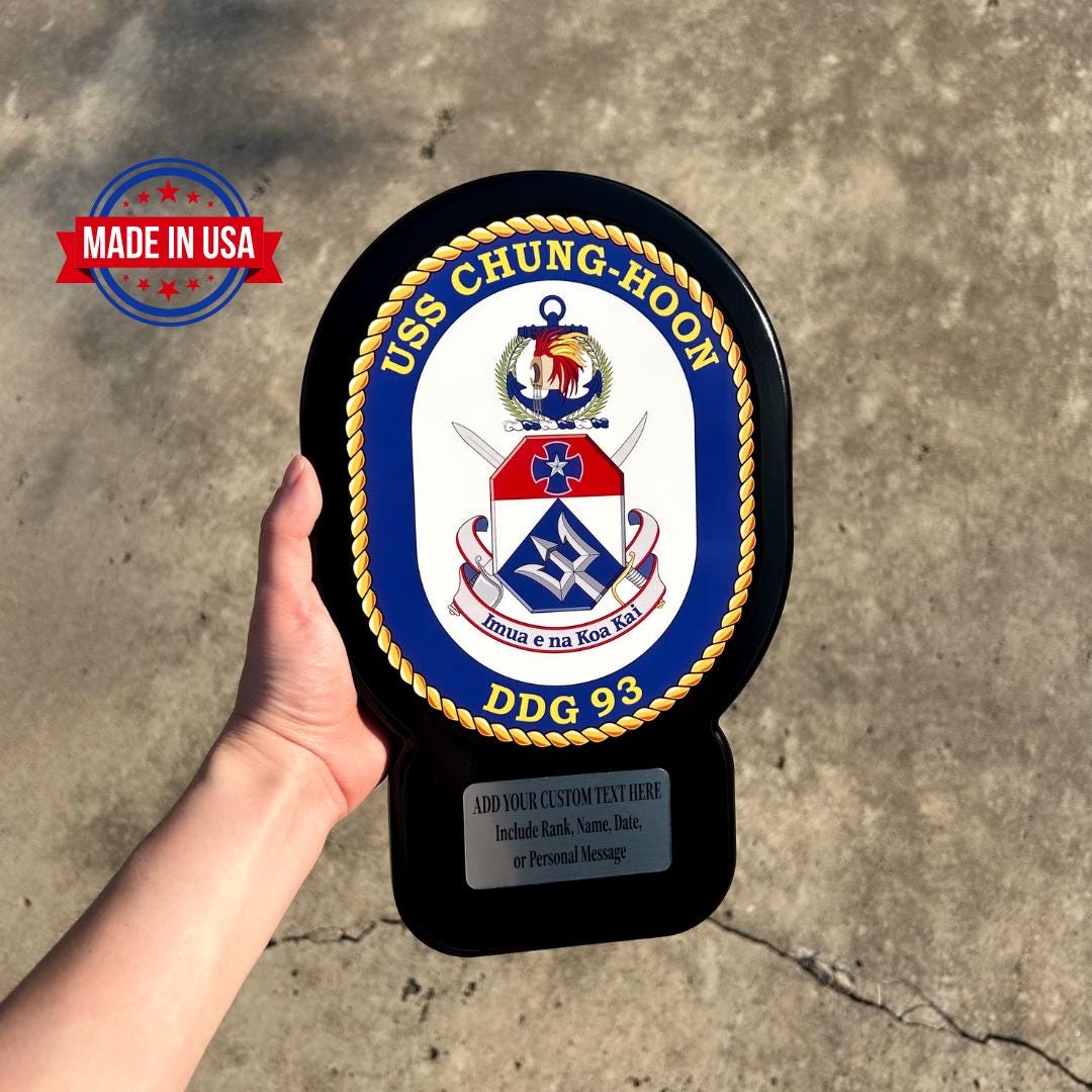 Custom U.S. Navy DDG Plaque – Military Retirement Gift - Sailor ...