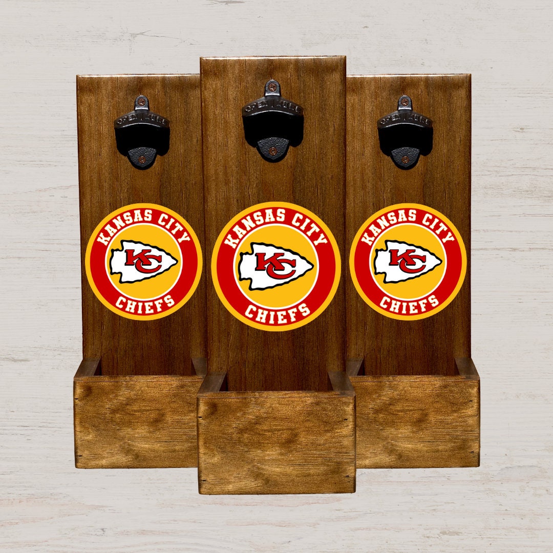 Kansas City Chiefs Beer Bottle Opener NFL Barware and Football Fan Gift ...
