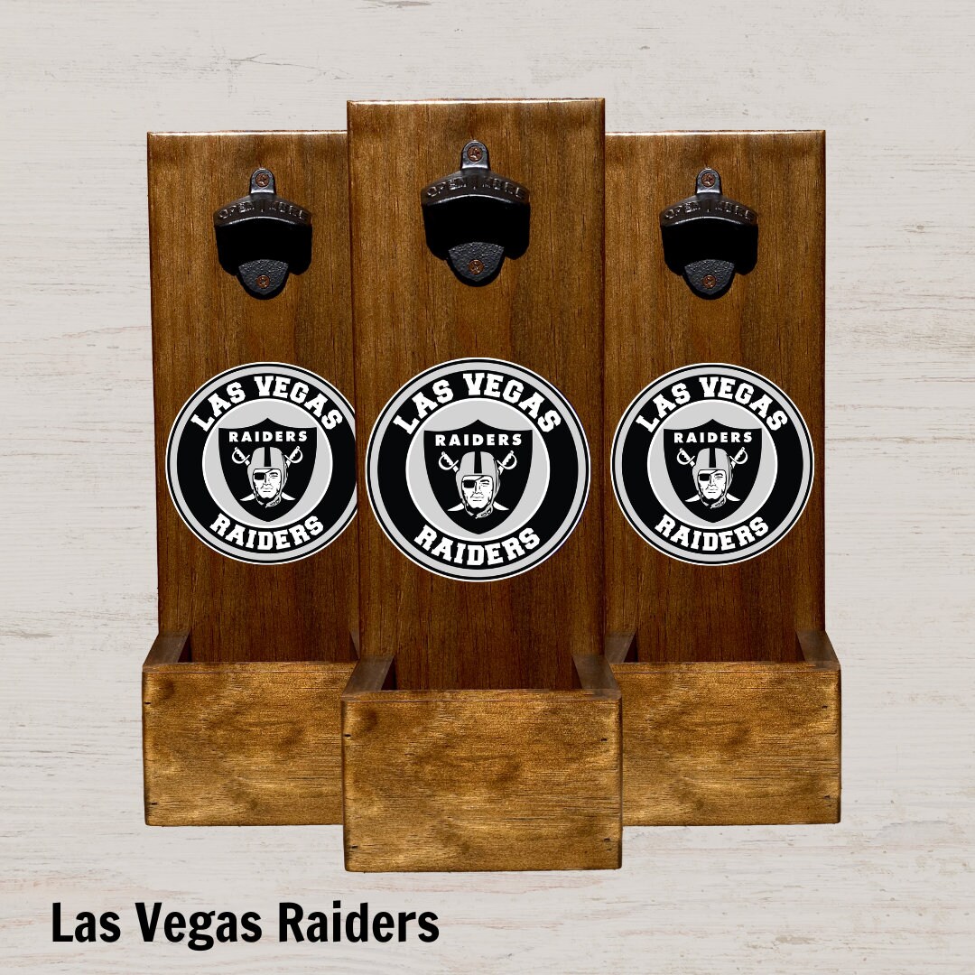 Las Vegas Raiders Beer Bottle Opener NFL Barware and Football Fan Gift ...