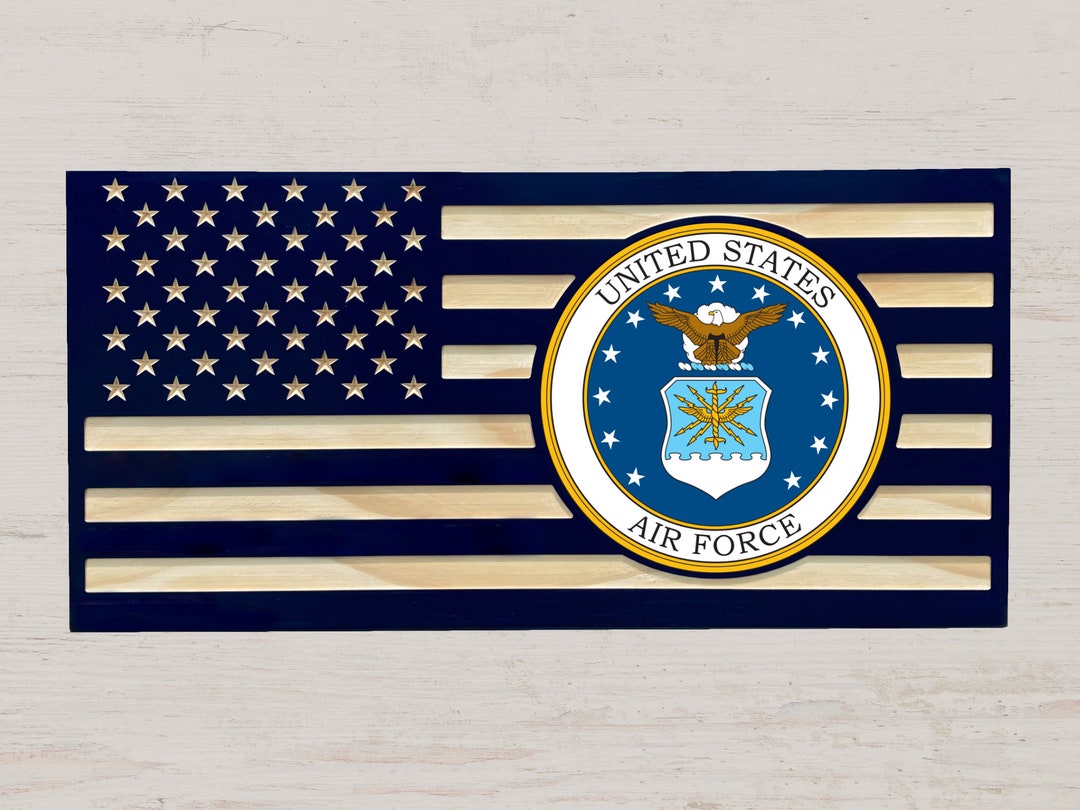 US Air Force Military Plaque Personalized Wood Engraved Wall Plaques ...