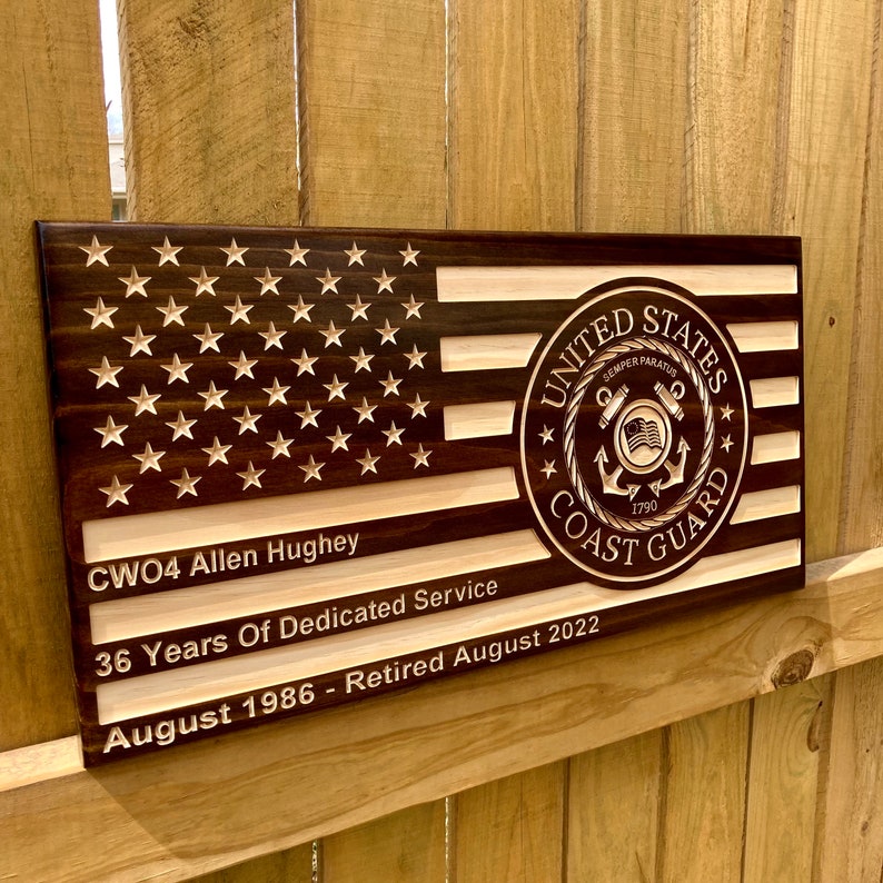 Personalized Wood Engraved Military Wall Plaques Army Navy - Etsy