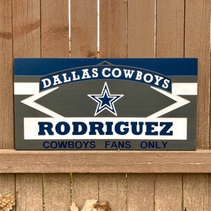 Dallas Cowboys Wall Decor Fans Only - Etsy