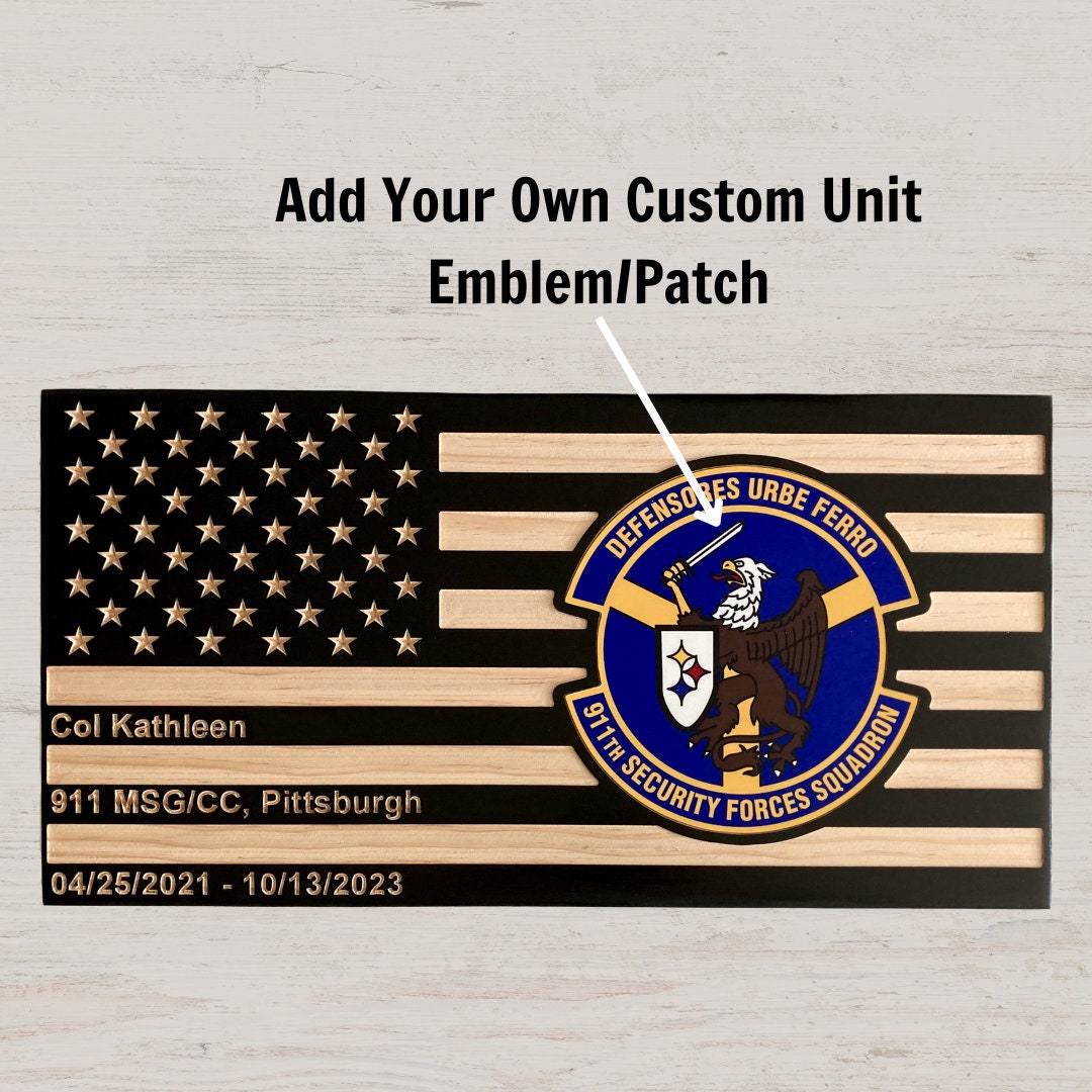 Custom Squad/unit Emblem Plaque Personalized Military Going Away Gift ...