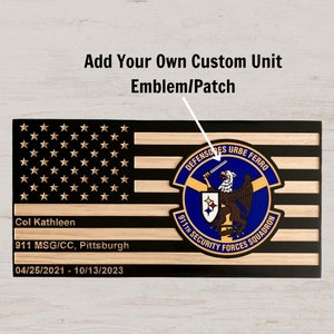 Custom Squad/unit Emblem Plaque Personalized Military Going Away Gift ...