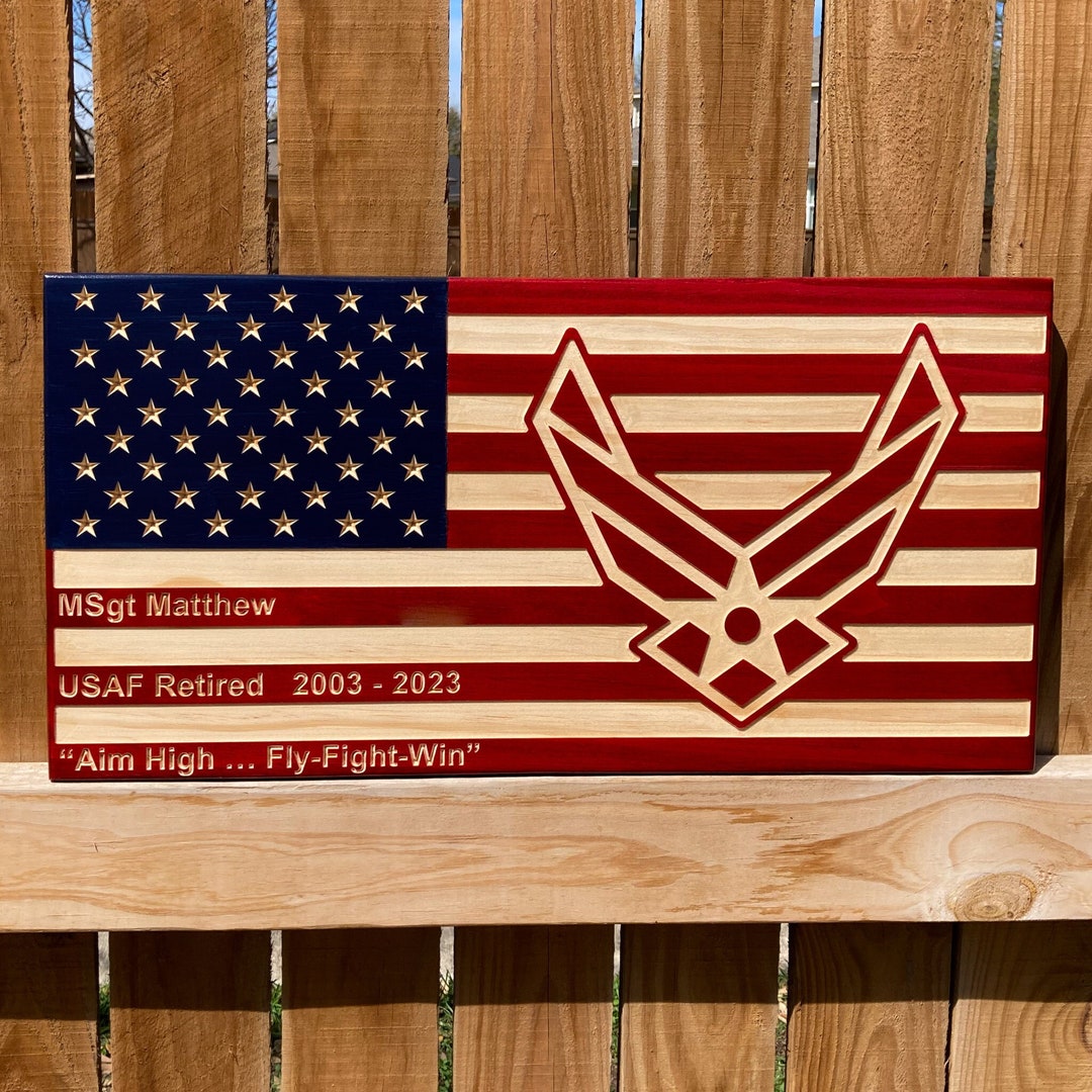 Personalized Wood Engraved Military Wall Plaques, Army, Navy, Coast ...