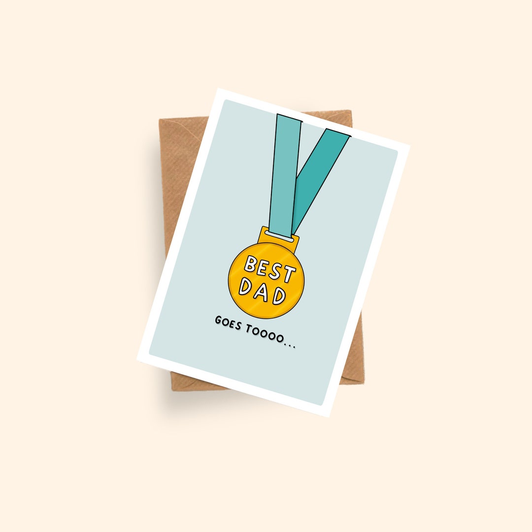 Best Dad Card | Father's Day Card | A6 Card | First Time Dad Card | New ...