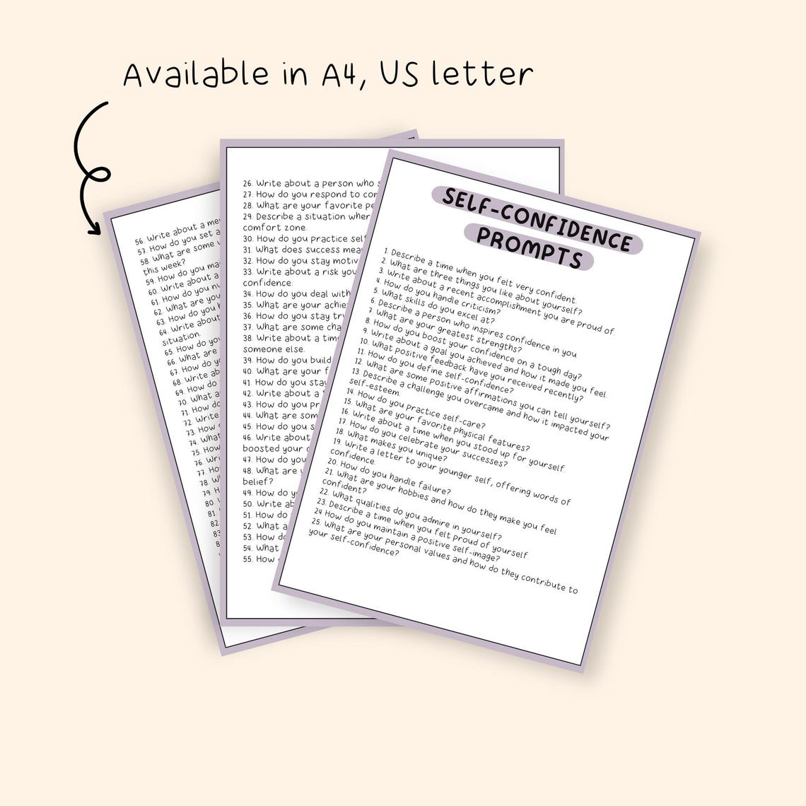 Self-confidence Journal Prompts | Self-acceptance Prompts | Journaling ...