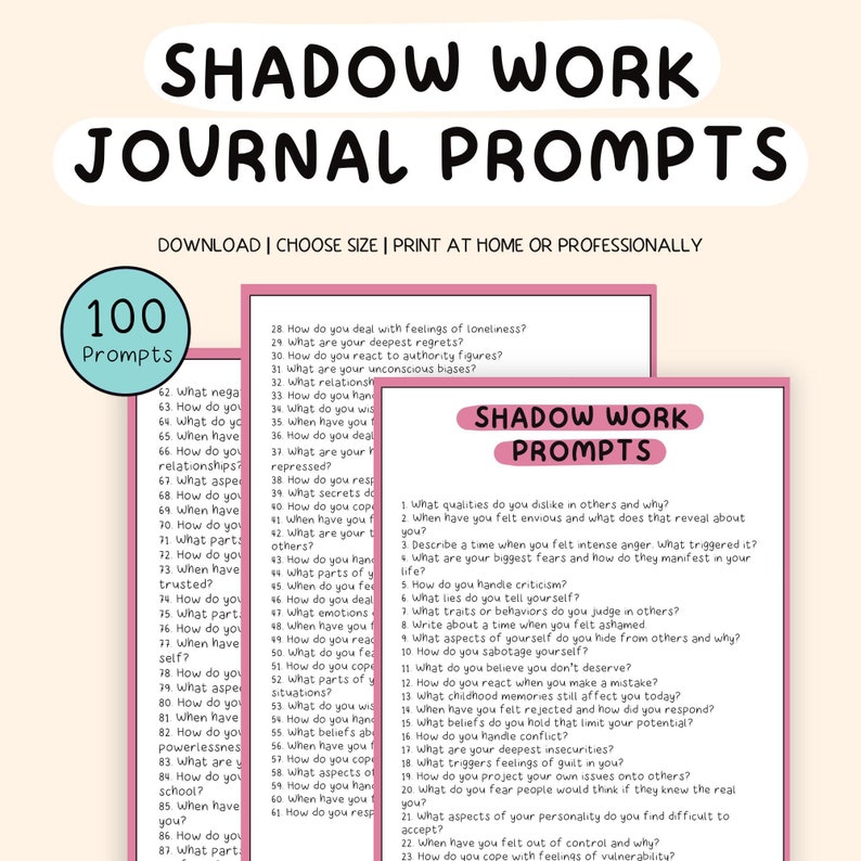 Shadow Work Journal Prompts | Shadow Work Prompts | Journaling Prompts ...