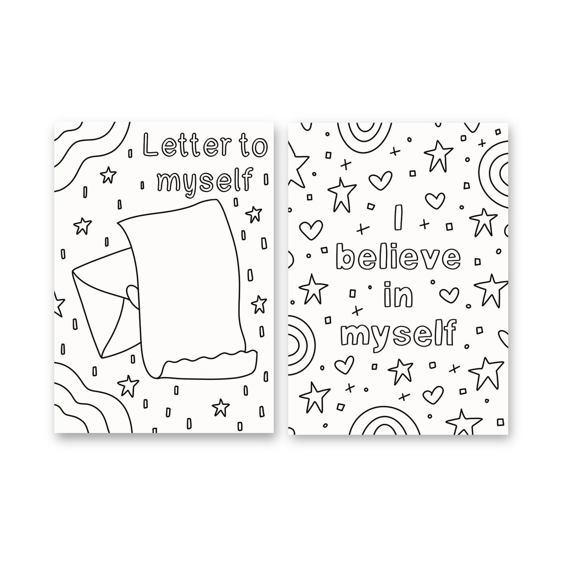 Digital Self-love Colouring Book Activity Book Self-love - Etsy