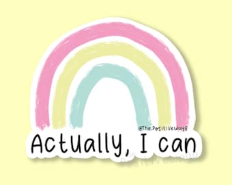 I Can and I Will Decal Laptop Sticker Quote Decal Laptop Quote - Etsy