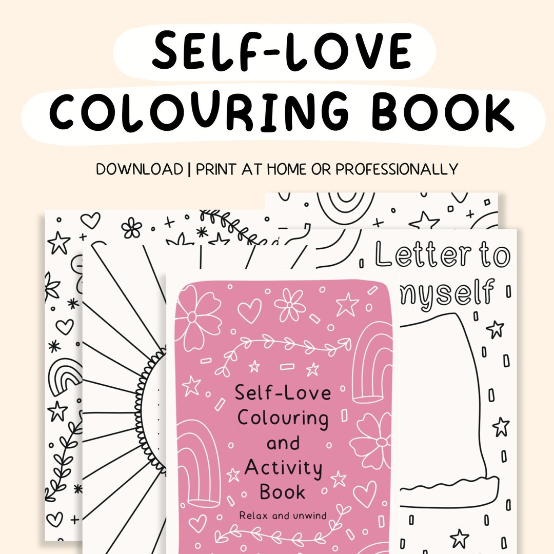 Digital Self-love Colouring Book | Activity Book | Self-love | Mental ...