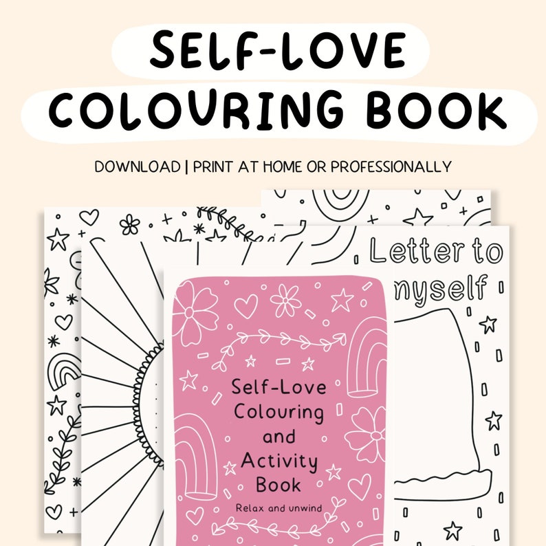 Digital Self-love Colouring Book | Activity Book | Self-love | Mental ...