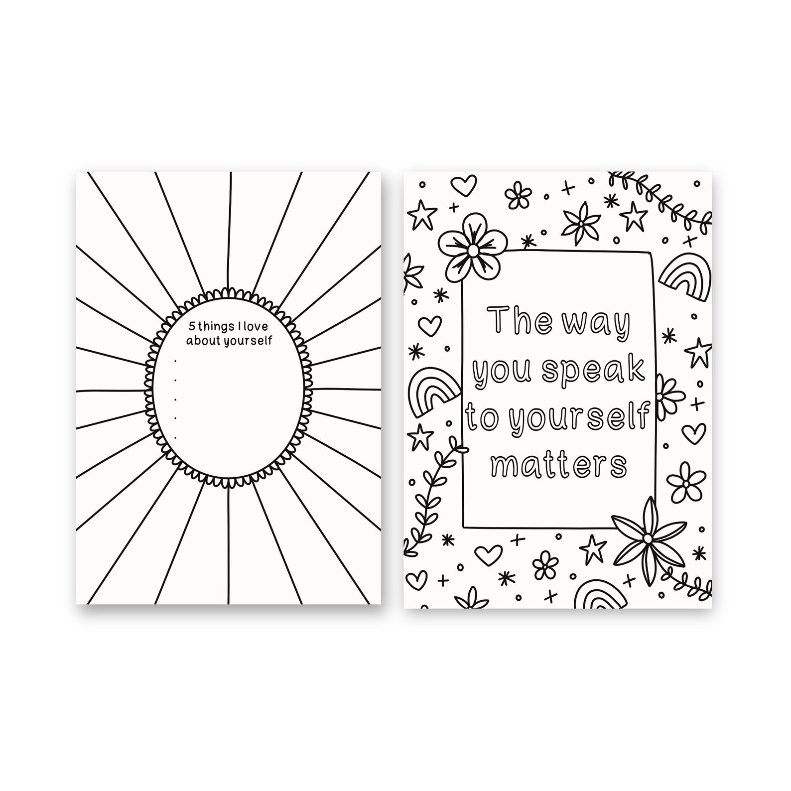 Digital Self-love Colouring Book | Activity Book | Self-love | Mental ...