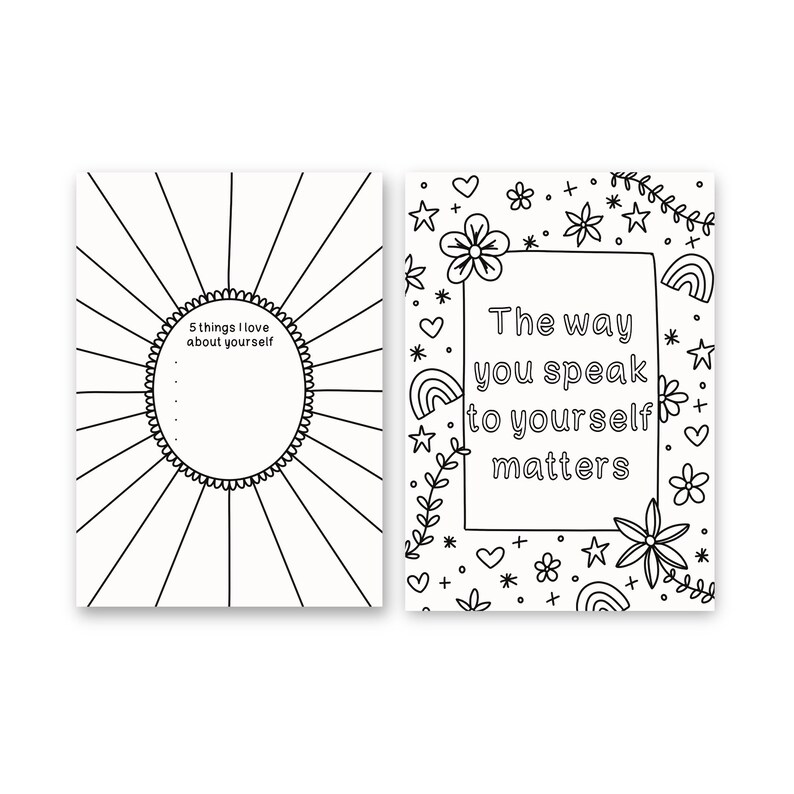 Digital Self-love Colouring Book | Activity Book | Self-love | Mental ...