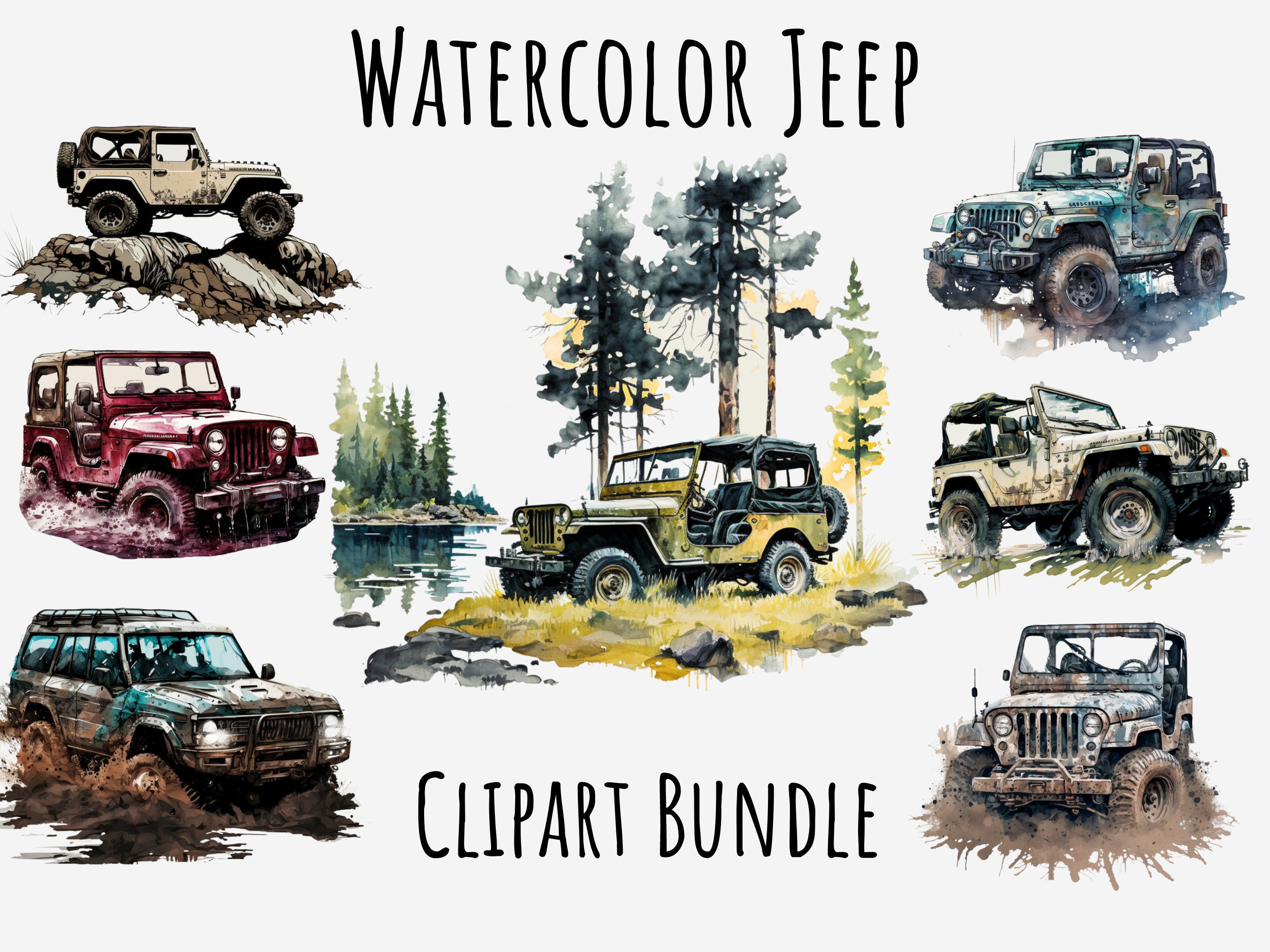 Safari Jeep Front Clipart House