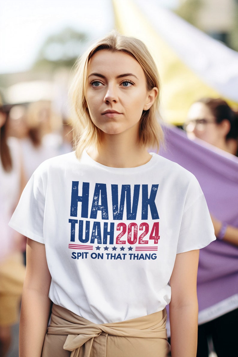 Hawk Tuah 2024 Design for Print, Viral Tik Tok Trend, Spit on That ...