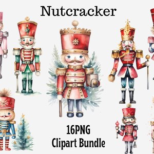 Nutcracker Clipart Transparent Printable PNG Christmas Xmas - Etsy