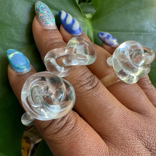 Clear Resin Ring - Etsy