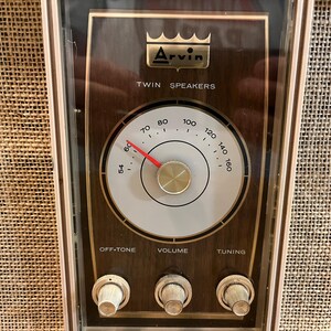 Very Special 1964 Restored Arvin Model 14R68 Tube Radio Bluetooth Ready ...