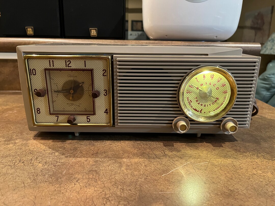 Awesome Restored Philco 53-702 Tube Clock Radio From 1953. Bluetooth ...