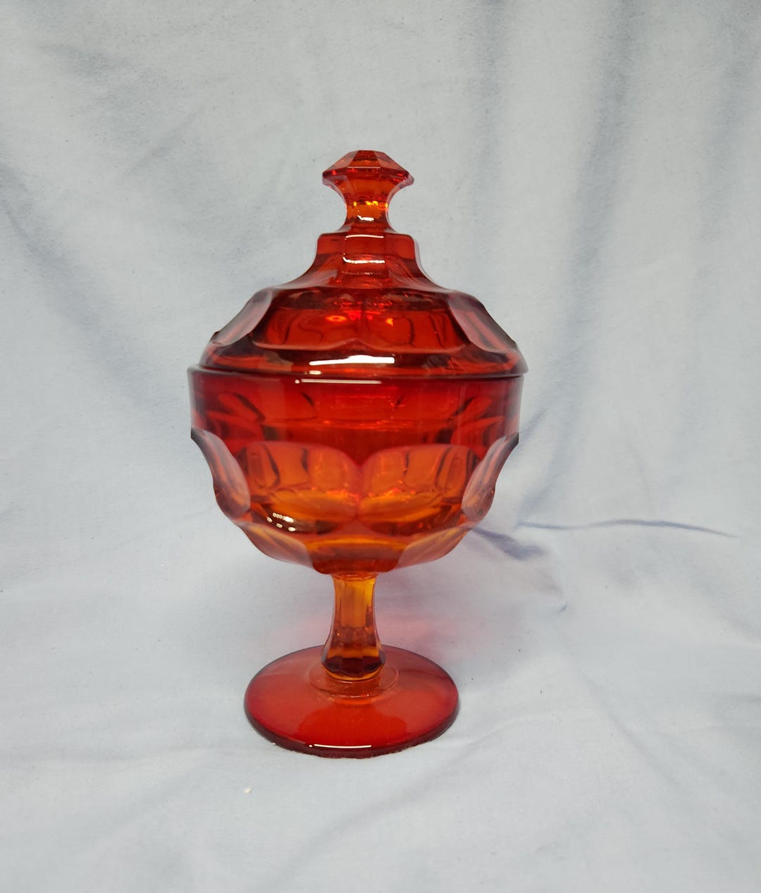 Gorgeous Vintage Westmoreland Glass Amberina Red Glass Colonial Candy ...