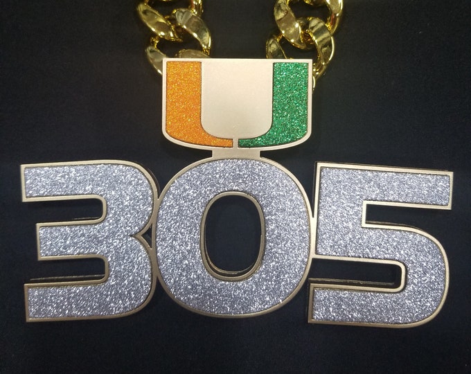 Miami 305 Hurricanes Turnover Chain 2019 *made to Order* - Etsy