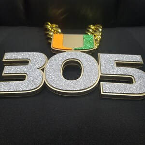 Miami 305 Hurricanes Turnover Chain 2019 made to Order - Etsy
