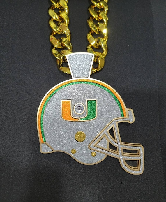 Miami hurricanes necklace charm store