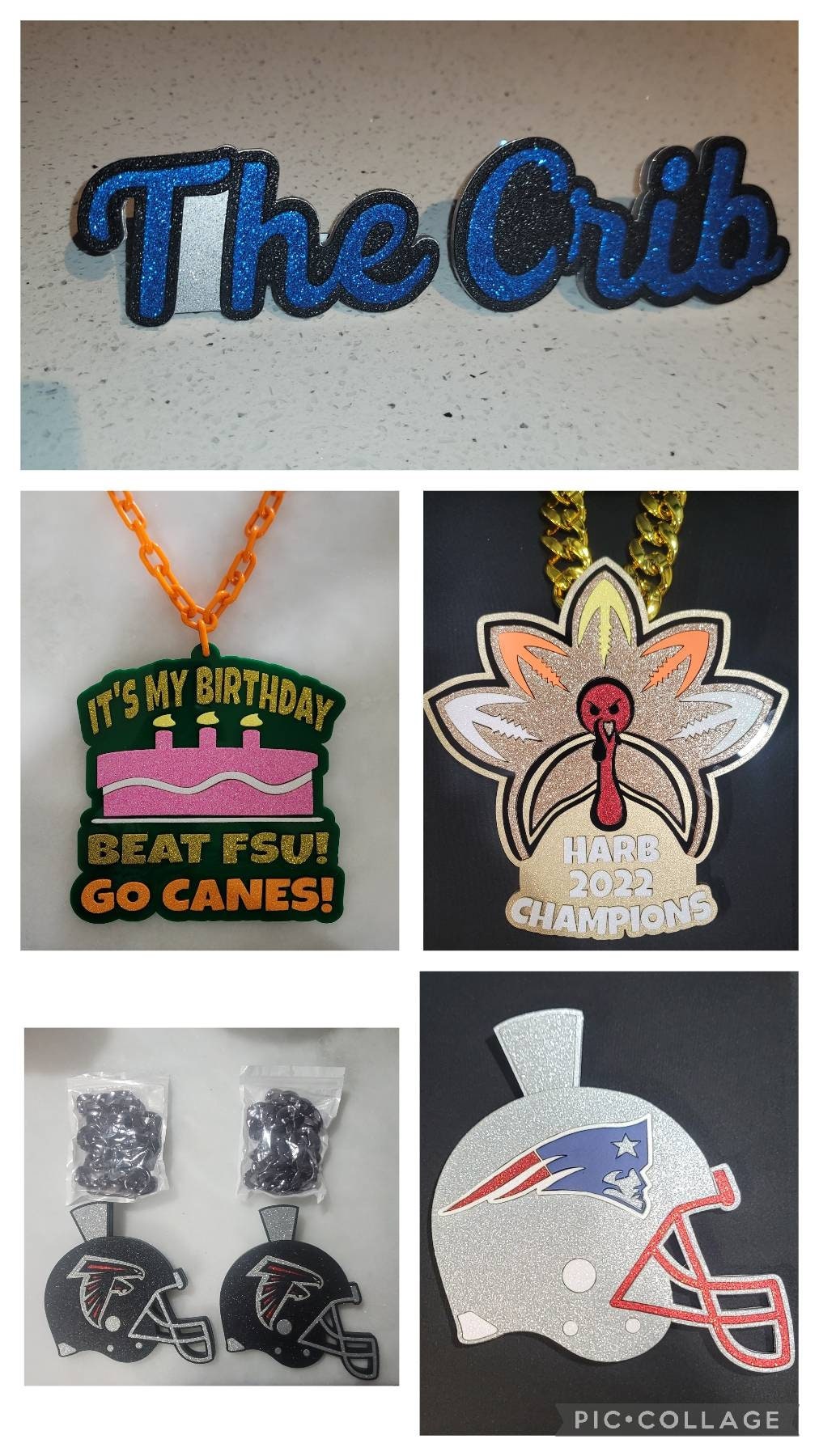 Custom-made Chains/ Turnover /business/school/team "made to Order" - Etsy