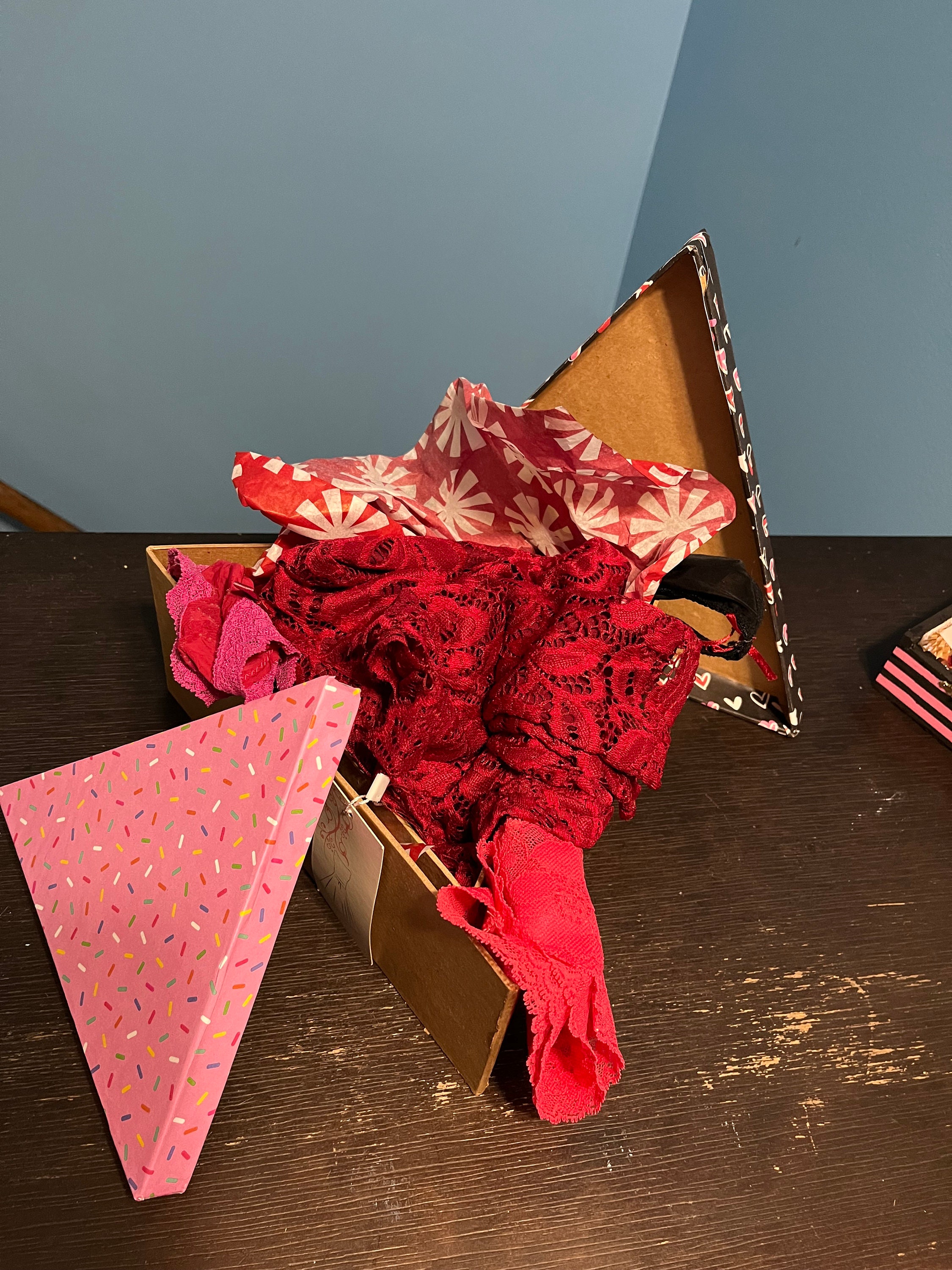 Valentine Triangle Nesting Boxes - Etsy