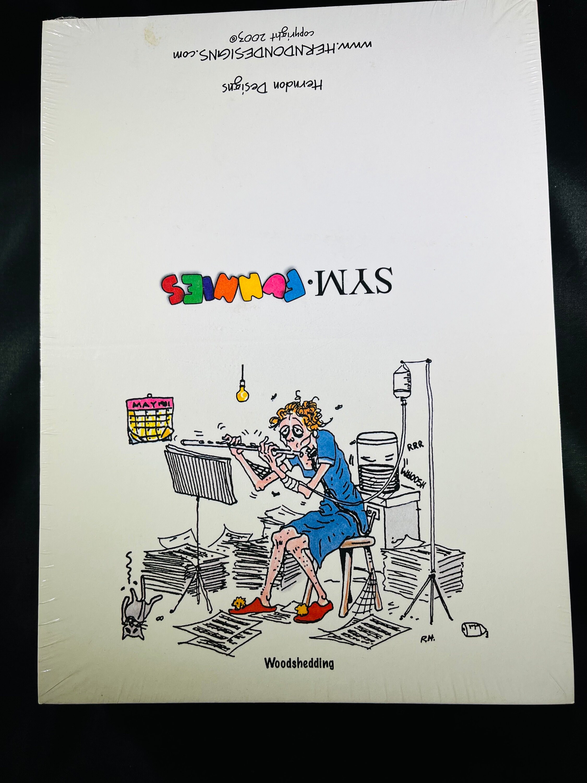 Three Symfunnies Flute Greeting Cards Woodshedding - Etsy