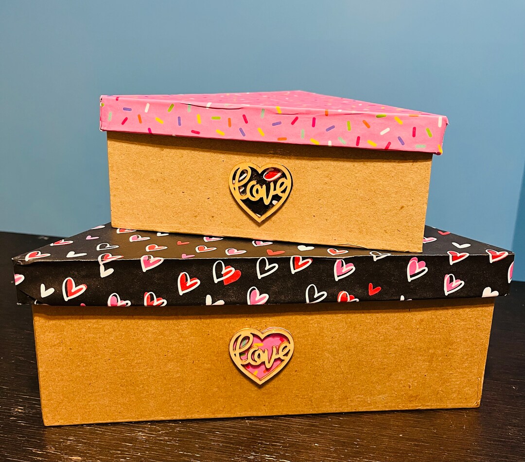 Valentine Triangle Nesting Boxes - Etsy
