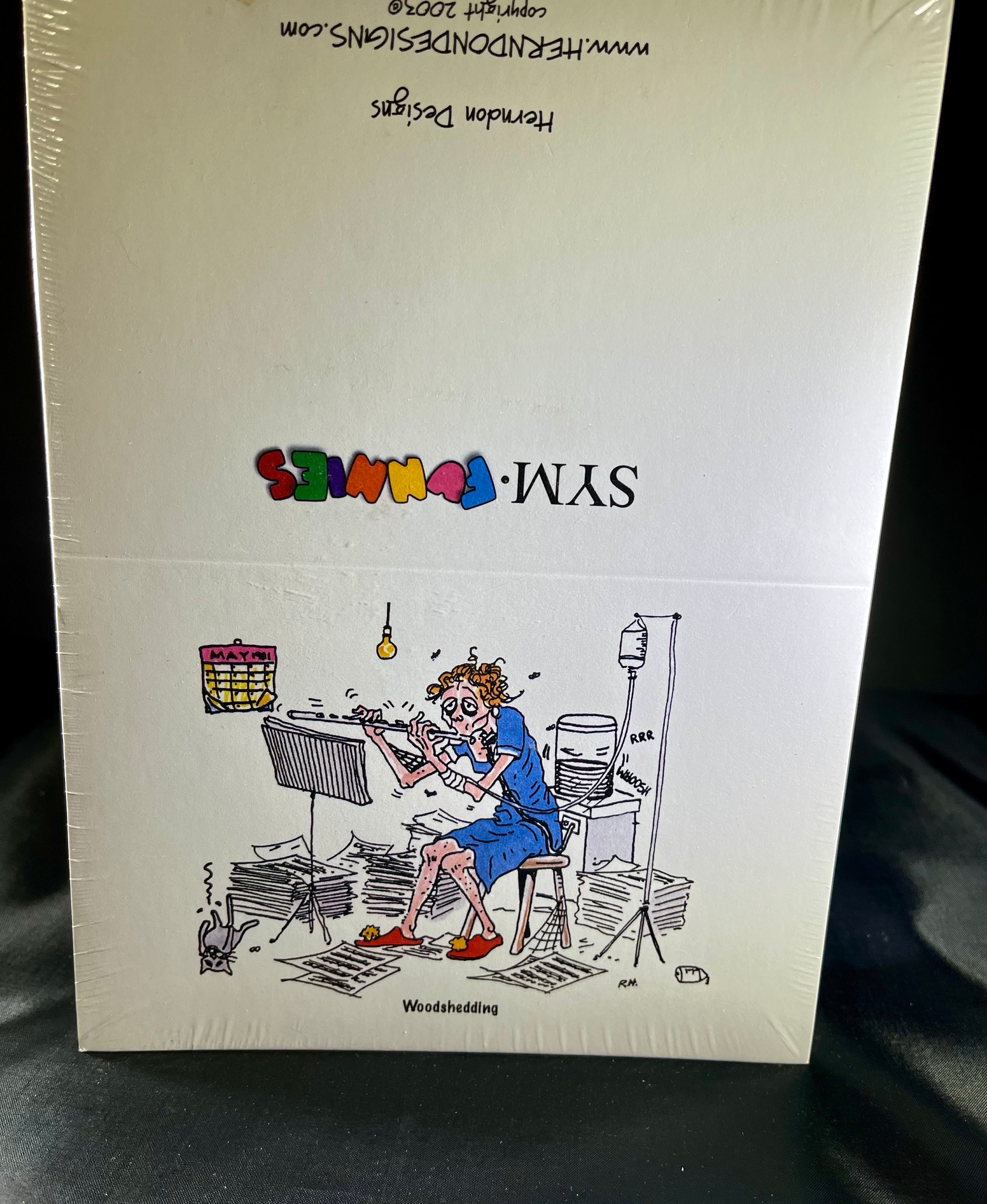 Three Symfunnies Flute Greeting Cards Woodshedding - Etsy UK