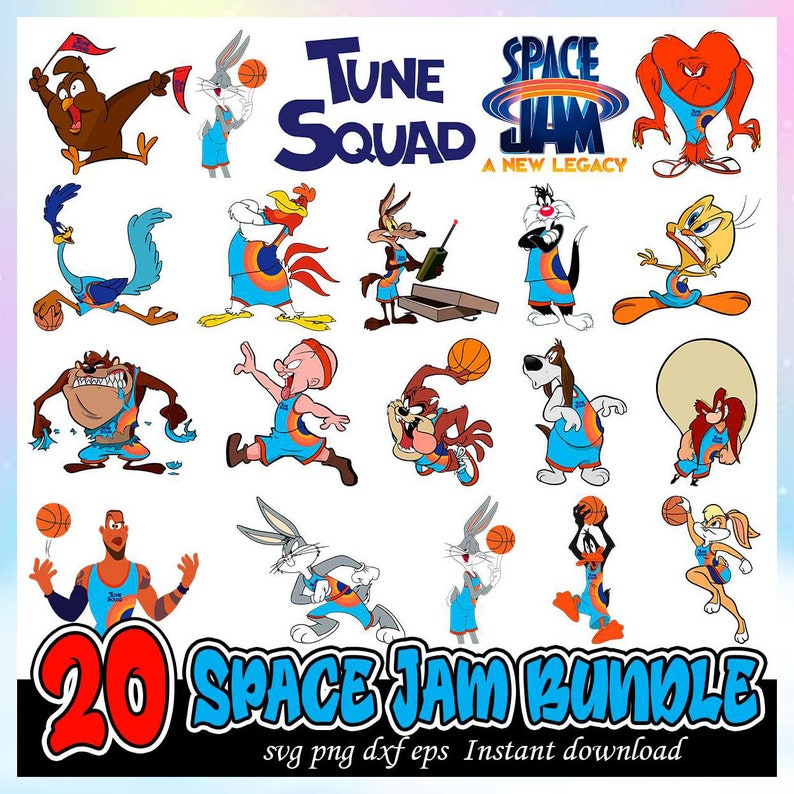 Bundle Space Jam 2 Svg, Tune Squad Svg, Looney Tunes Space Jam Toon ...